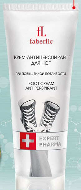 Крем антиперспирант для ног при повышенной потливости - Для ног.